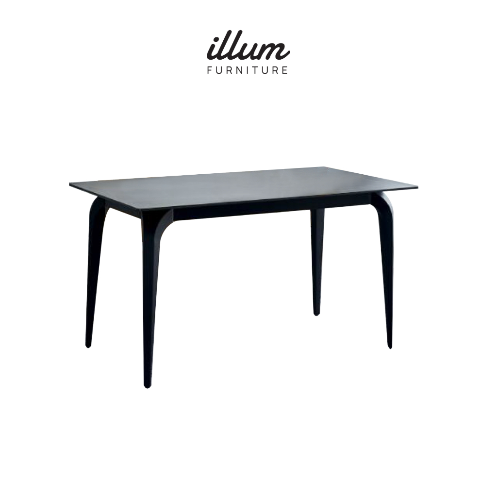 illum Buena Dining Table Steel Legs Modern Design | Shopee Singapore