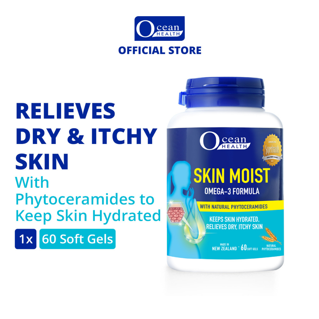 Skin Moist Omega-3 Formula (60s) - Ocean Health (Keeps Skin Hydrated ...
