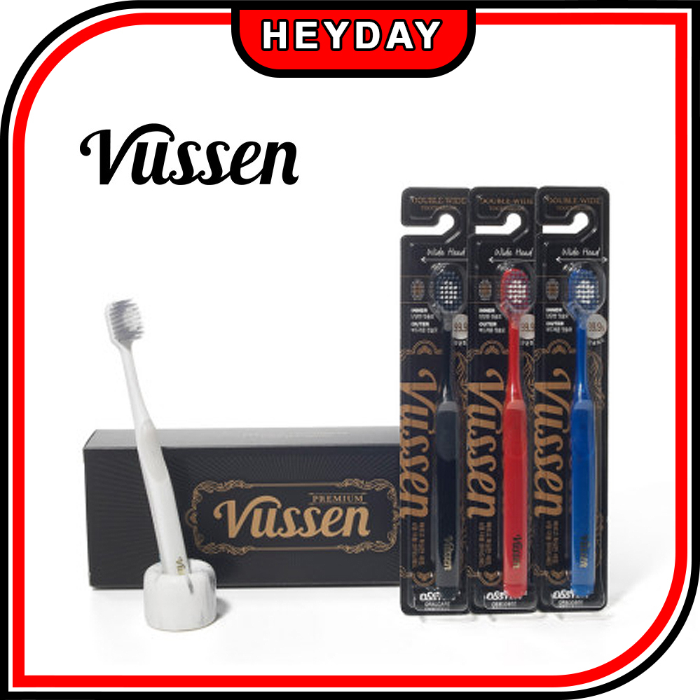[Vussen] Double Wide Toothbrush Set (4ea)/Premium/Double Fine Bristles ...