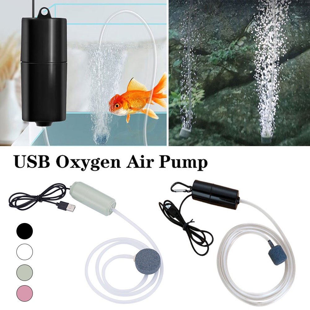 [SG SELLER]Aquarium Fish Tank Air Pump Portable USB Mini Oxygen Air ...