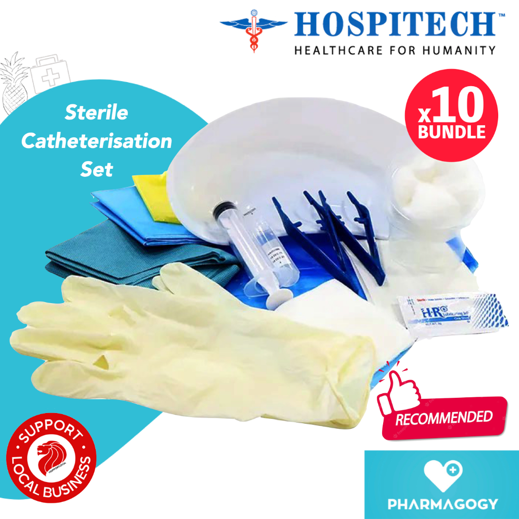 [BUNDLE OF 10] HOSPITECH Sterile Catheterization Set, Hospitech ...