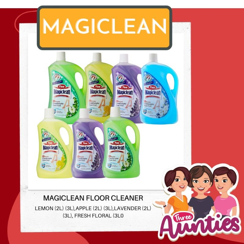 Magiclean Floor Cleaner / Antibacterial Quick Dry Formula, 2L/3L ...