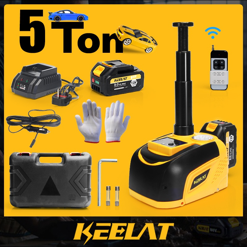 5Ton Cordless Electric Car Jack Hydraulic Jack Portable Jack 12V ...