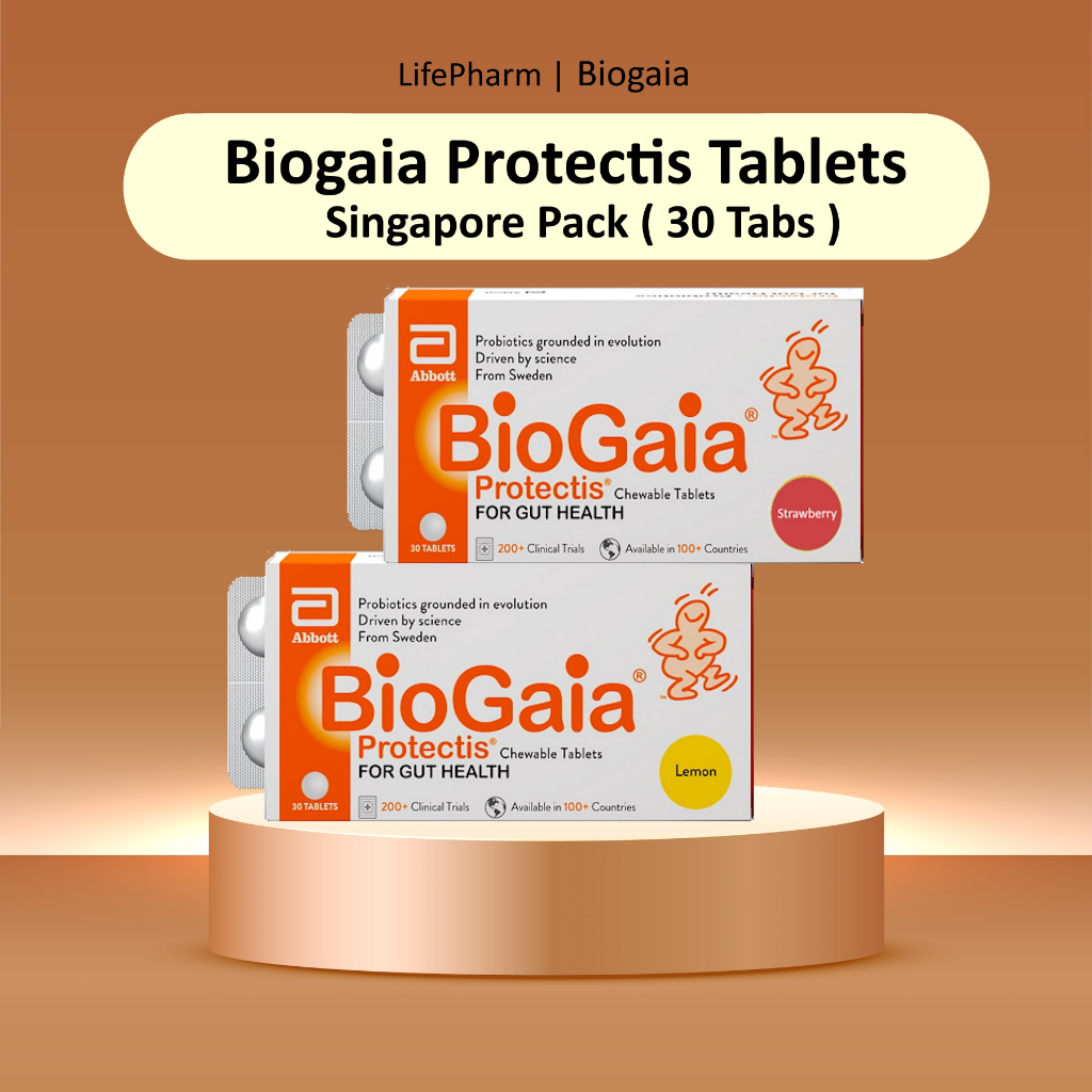 [Abbott] BioGaia Probiotic Protectis Chewable Tablet 30s - Available in ...