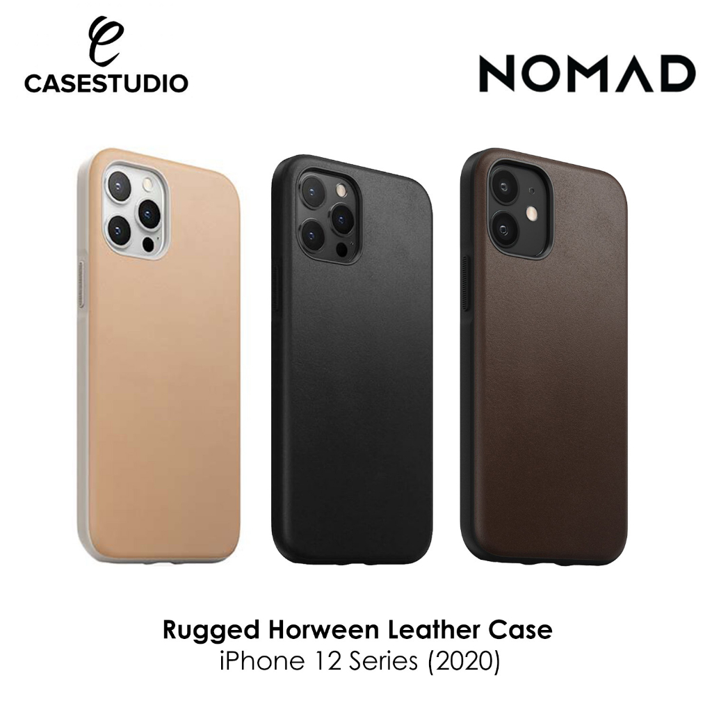 Nomad Rugged Horween Leather Case for iPhone 12 Series (2020) | Shopee ...