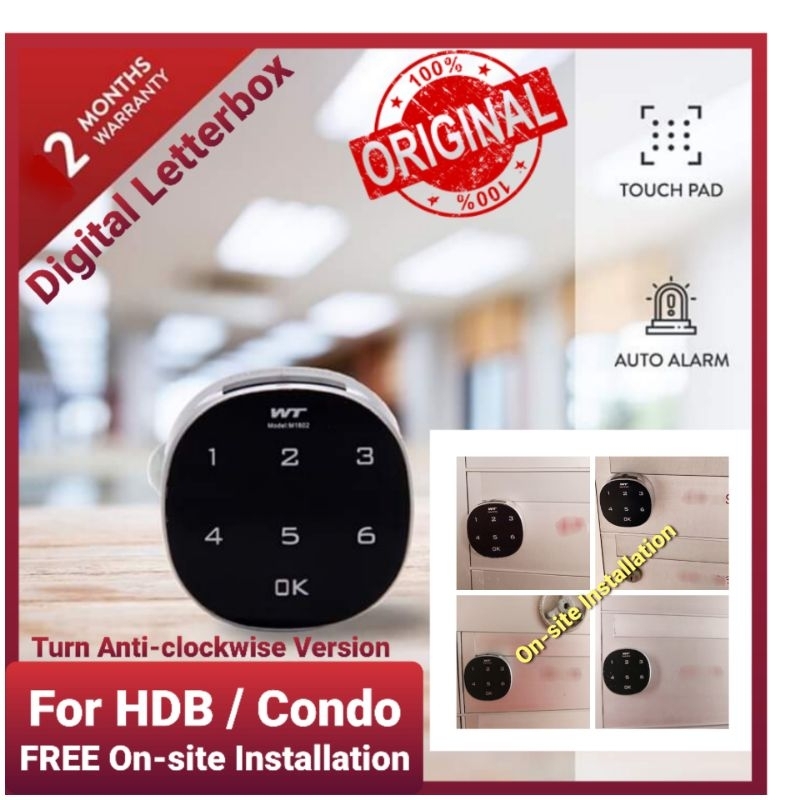 🇸🇬SG Version🇸🇬 6/8 Digit Smart Keyless Letterbox / Mailbox / Cabinet ...