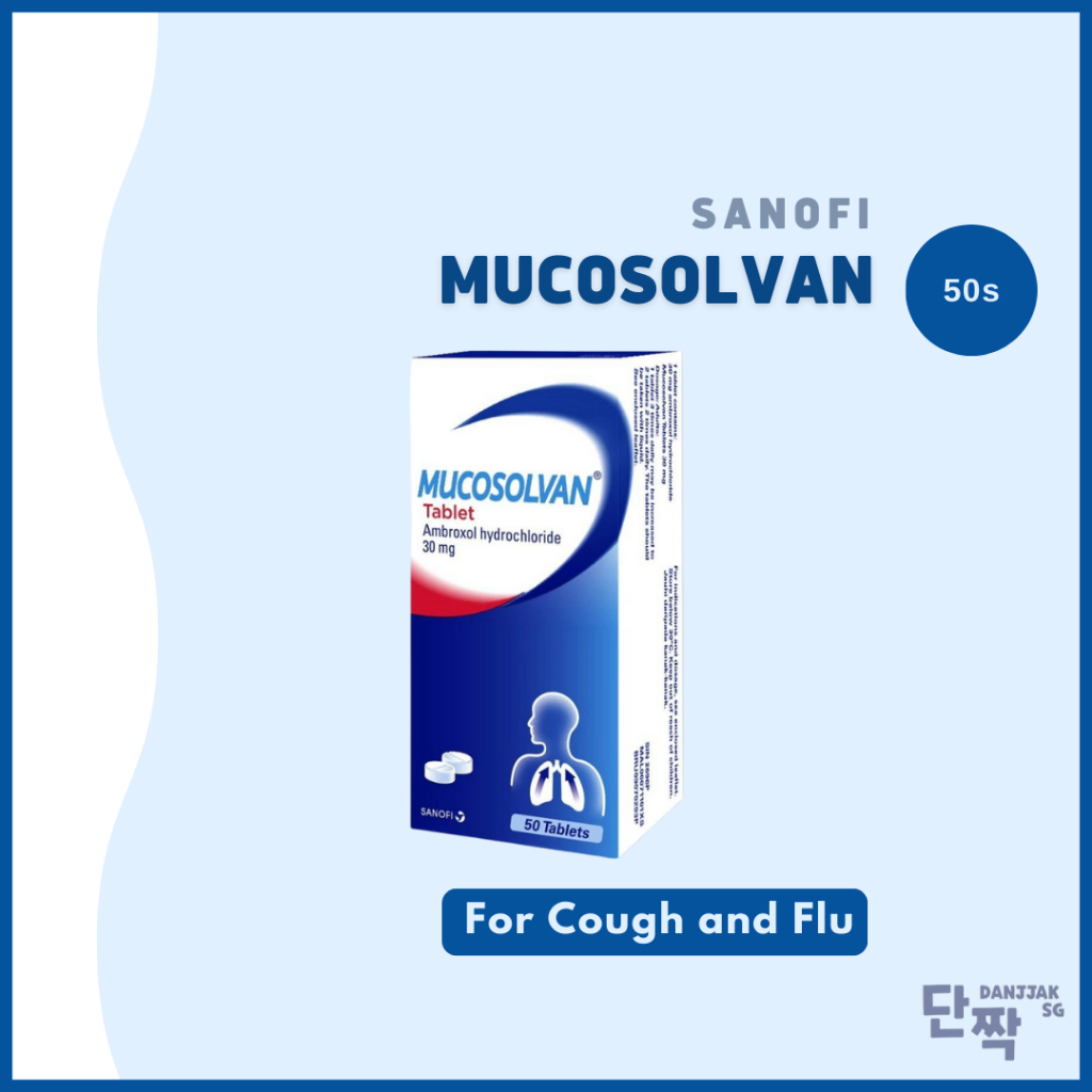 Mucosolvan Cough Relief Tablet 30mg 50's (For Cough and Flu) | Shopee ...