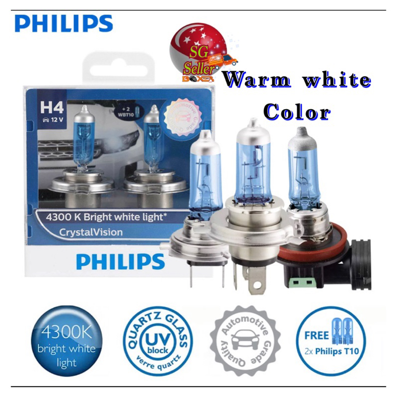 lta approved compliance free 2 xt10 Philips crystal vision warm white ...