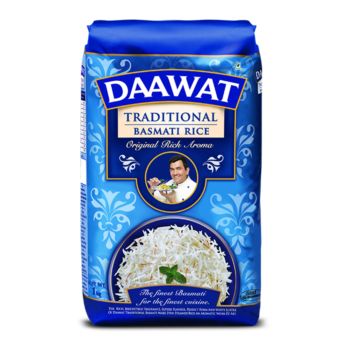 Daawat Traditional Basmati Rice (Sanjeev Kapoor) 1kg | Shopee Singapore