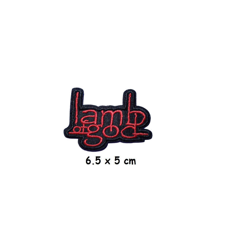 LAMB OF GOD Iron On Patch Embroidered Rock Band Punk Metal Goth Music ...