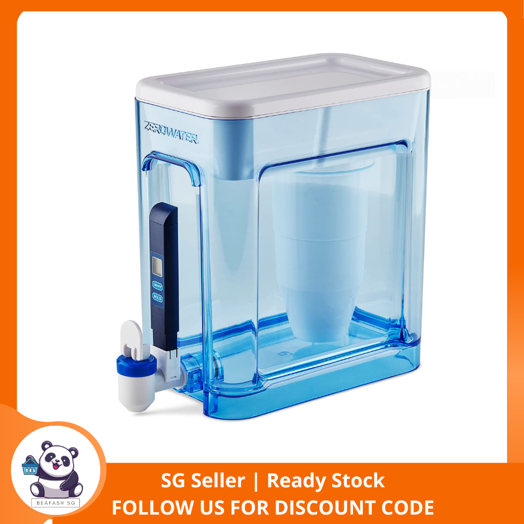 ZeroWater 22 Cup Ready-Read 5-Stage Water Filter Dispenser, NSF ...