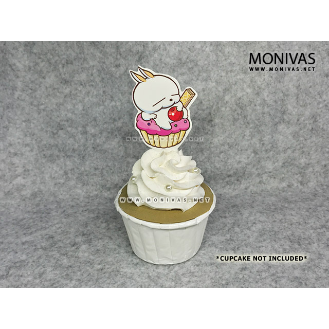 Mashimaro Rabbit Cupcake Decorations DIY Birthday Cake Topper Party ...
