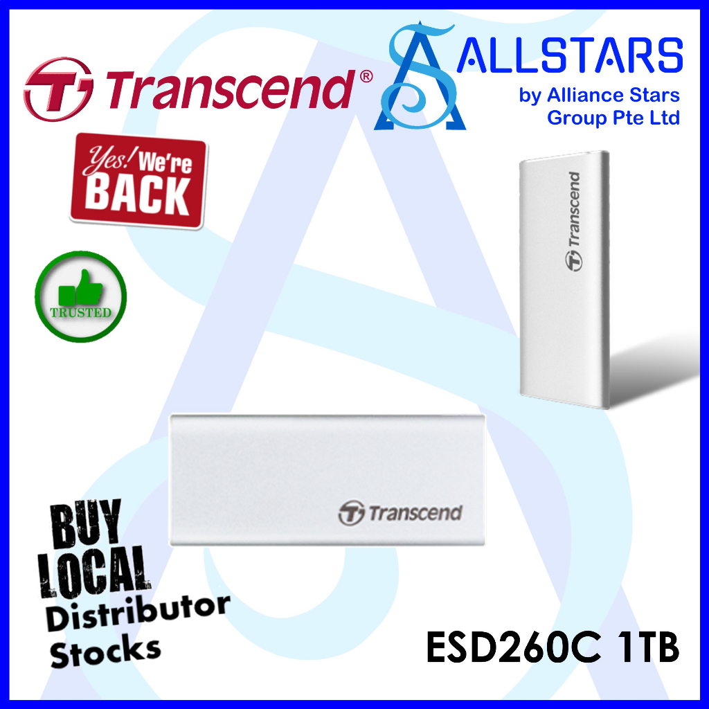 (ALLSTARS : We Are Back Promo) Transcend ESD260C 1TB Portable SSD ...
