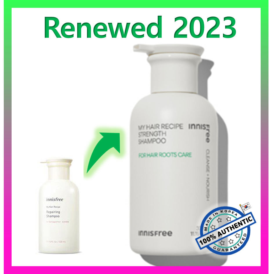 innisfree My Hair Recipe Strength Shampoo 330mL (2023 AD) | Shopee ...