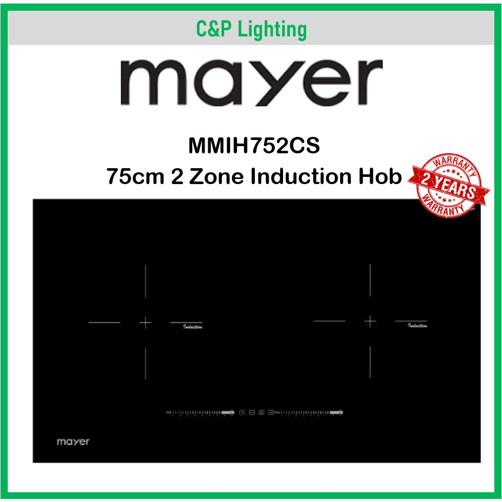 Mayer 75cm 2 Zone Induction Cooker Hob with Slider MMIH752C | Shopee ...