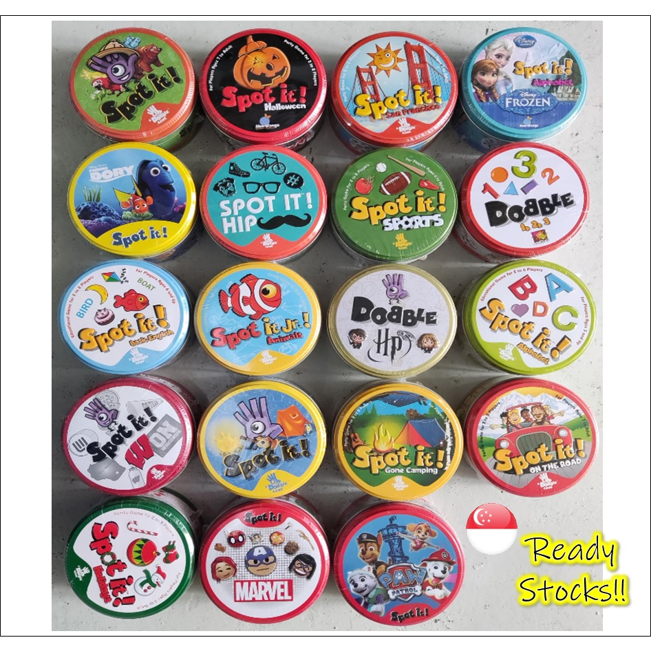 [SG Ready Stocks] Spot it Card Games / Dobble / Educational Card Games ...