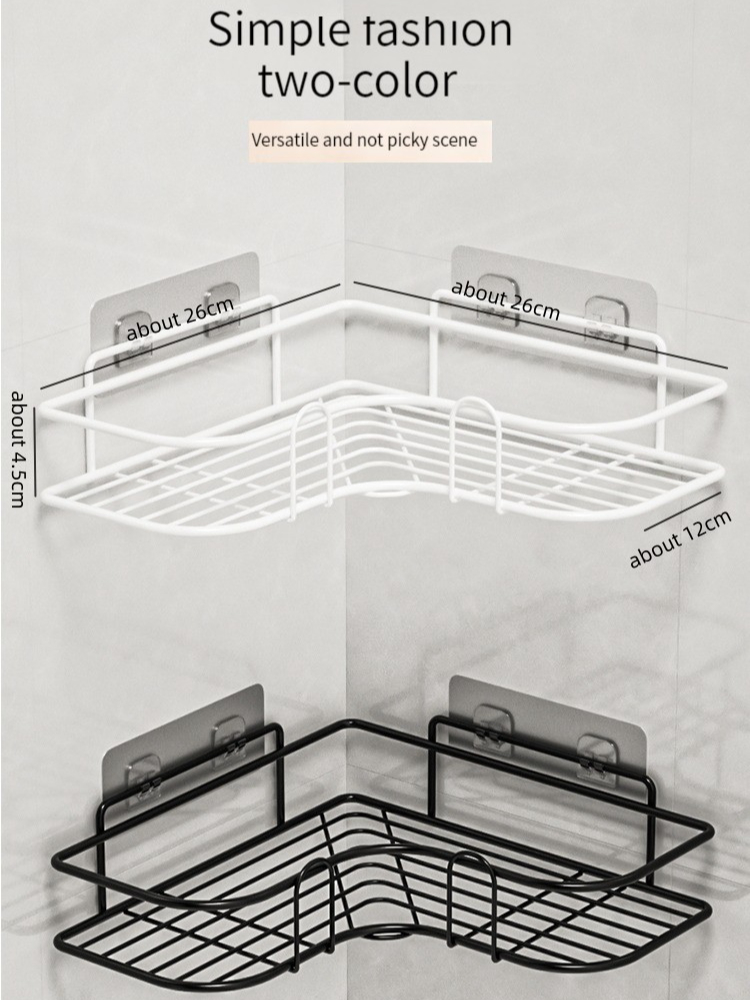 [🇸🇬SG Stock]NO Punching Bathroom shelf/Kitchen Shelf/Toilet racks ...