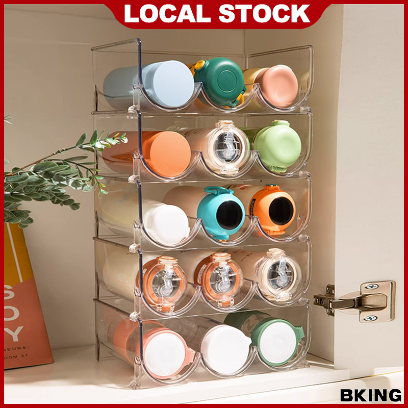 Water Bottle Organiser Stackable Bottle Rack Holder Bottle Storage ...