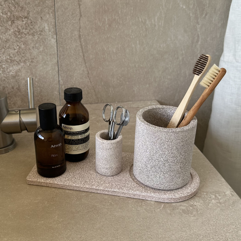 Leafhome Diatomite porous Ceramics Bathware/ Semi-Circle Tray Bath Set ...