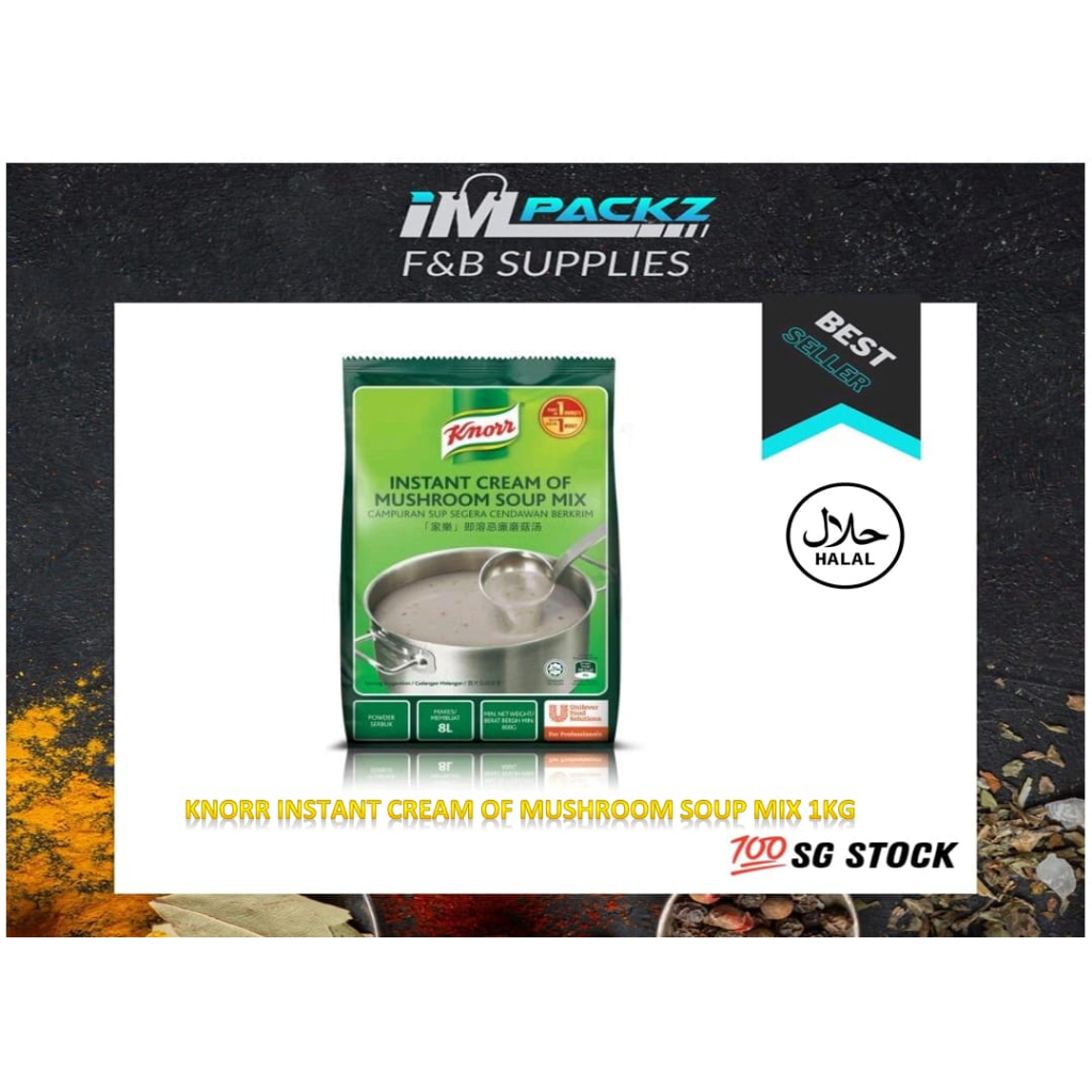 [HALAL] Knorr Instant Cream of Mushroom Soup Powder 800G | Shopee Singapore
