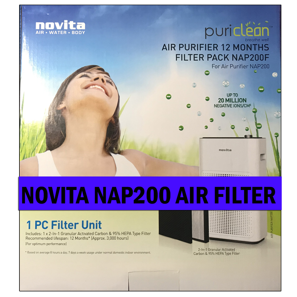 [Air Filter] Novita NAP200 Air Purifier 12 Months Filter Pack | Shopee ...