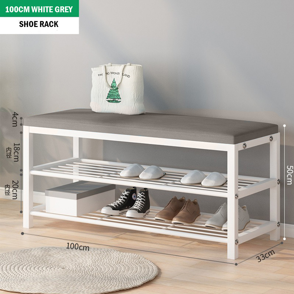 Nordic Minimalist Shoes Rack Bench/Shoe Storage | Shopee Singapore