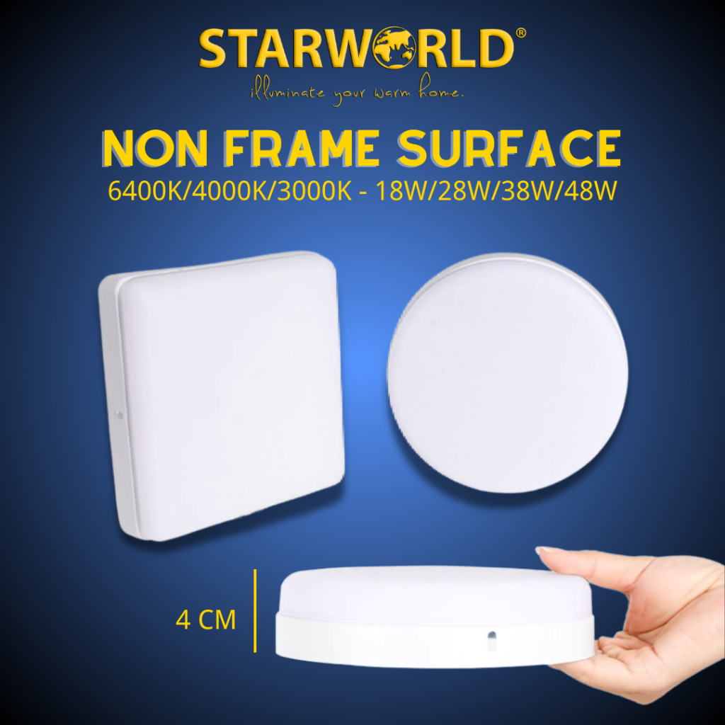 [Superb Bright Last Long Quality 18W-48W] LED Surface Ceiling Light With 6400K/4000K/3000K/TRI ...