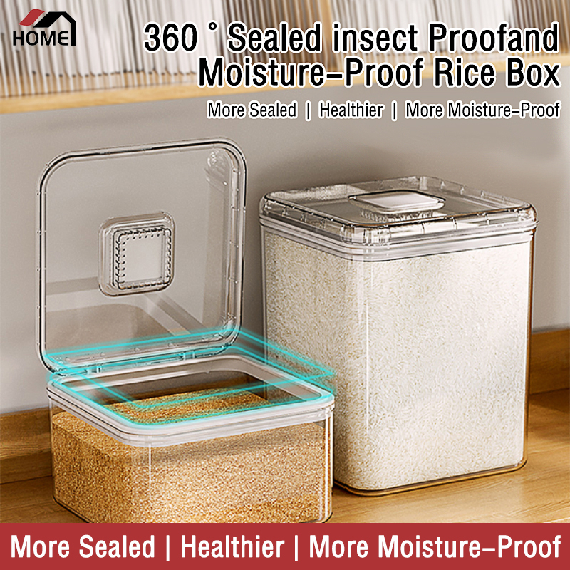 Rice bucket storage rice container 16L airtight rice tank anti-elephant ...