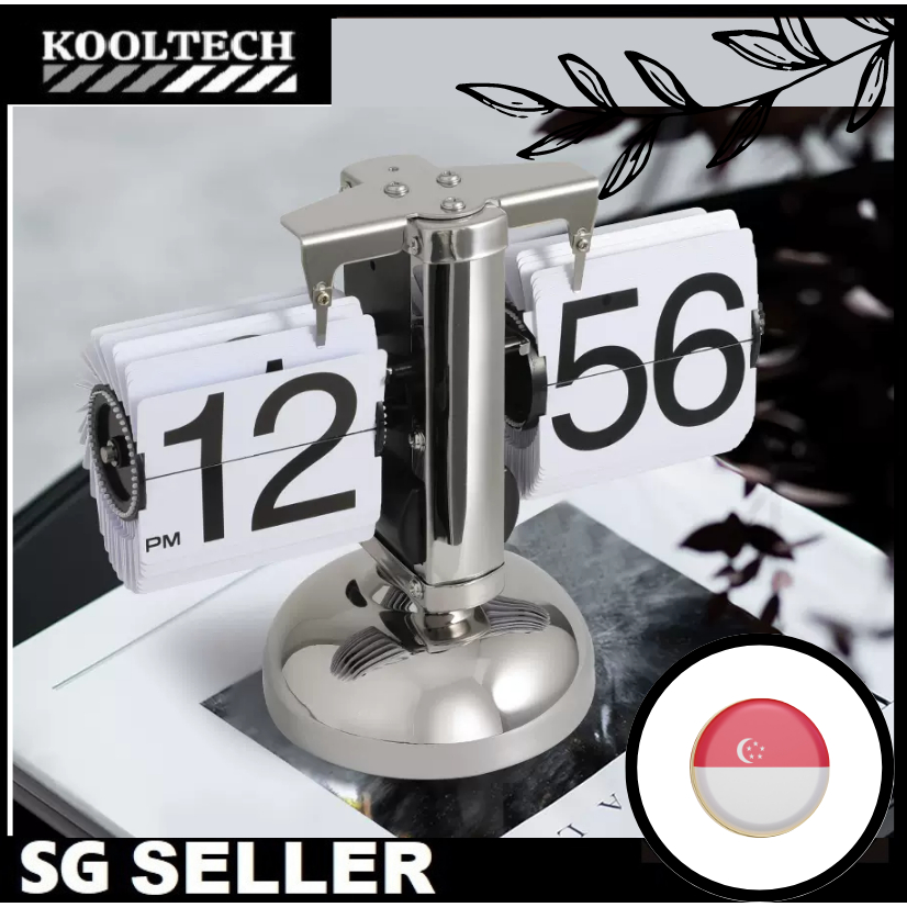 Digital Auto Flip Clock Retro Clock/Desk Clock | Shopee Singapore