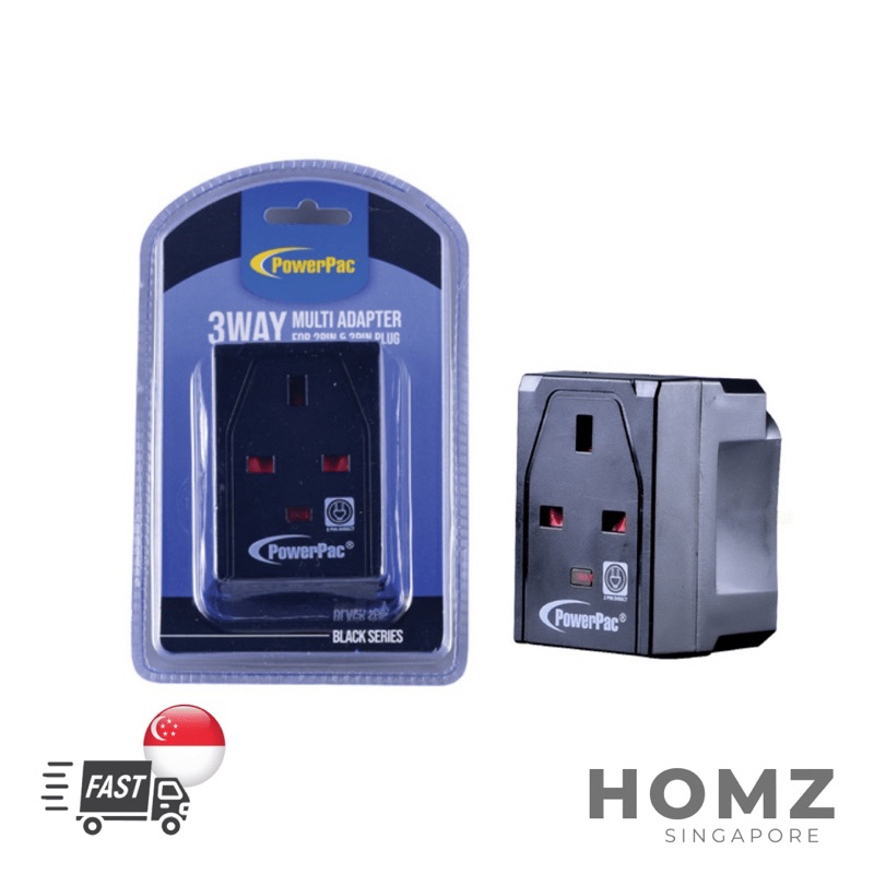 Powerpac 3 Way Multi Adaptor With 2 Pin and 3 Pin Plug | Shopee Singapore Powerpac 3 Way Multi Adaptor With 2 Pin and 3 Pin Plug | Shopee Singapore