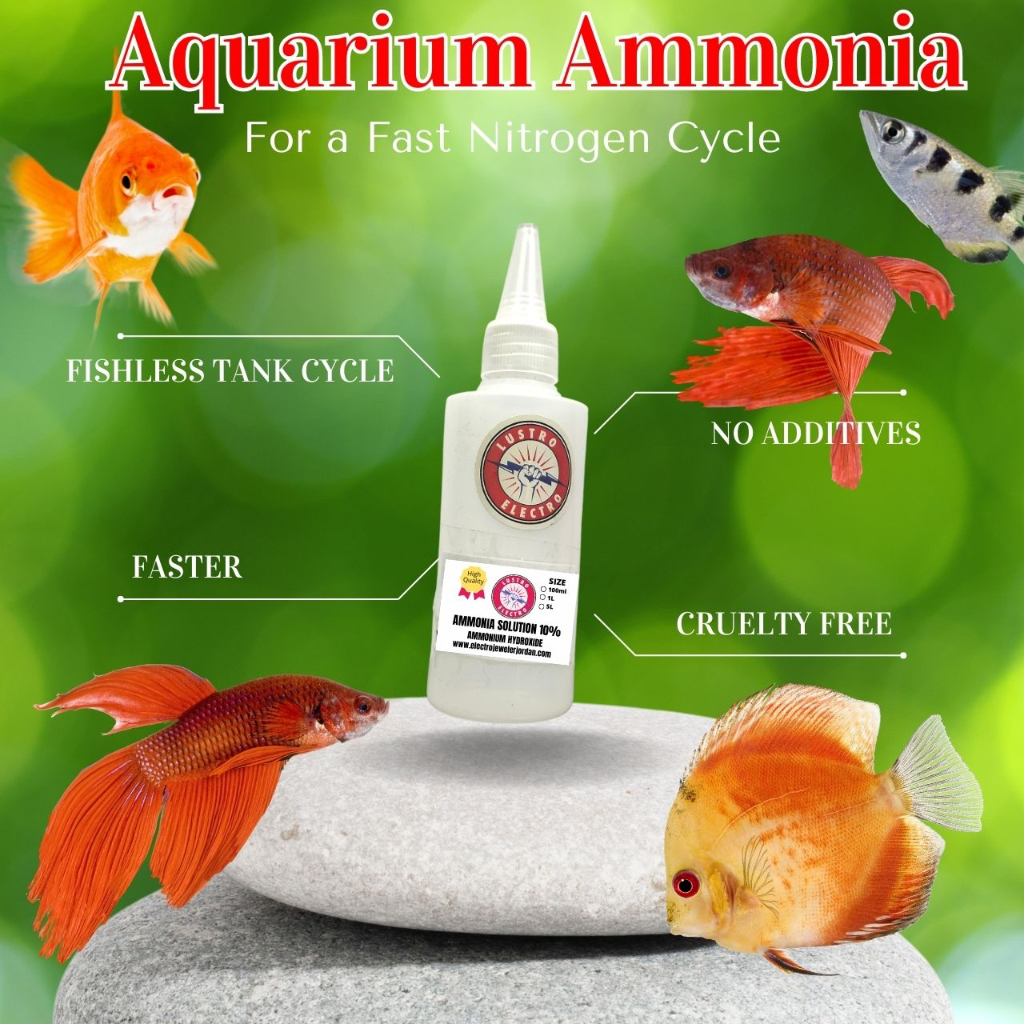 PURE Ammonia No additives for Aquarium Fishes Nitrogen Cycling ...