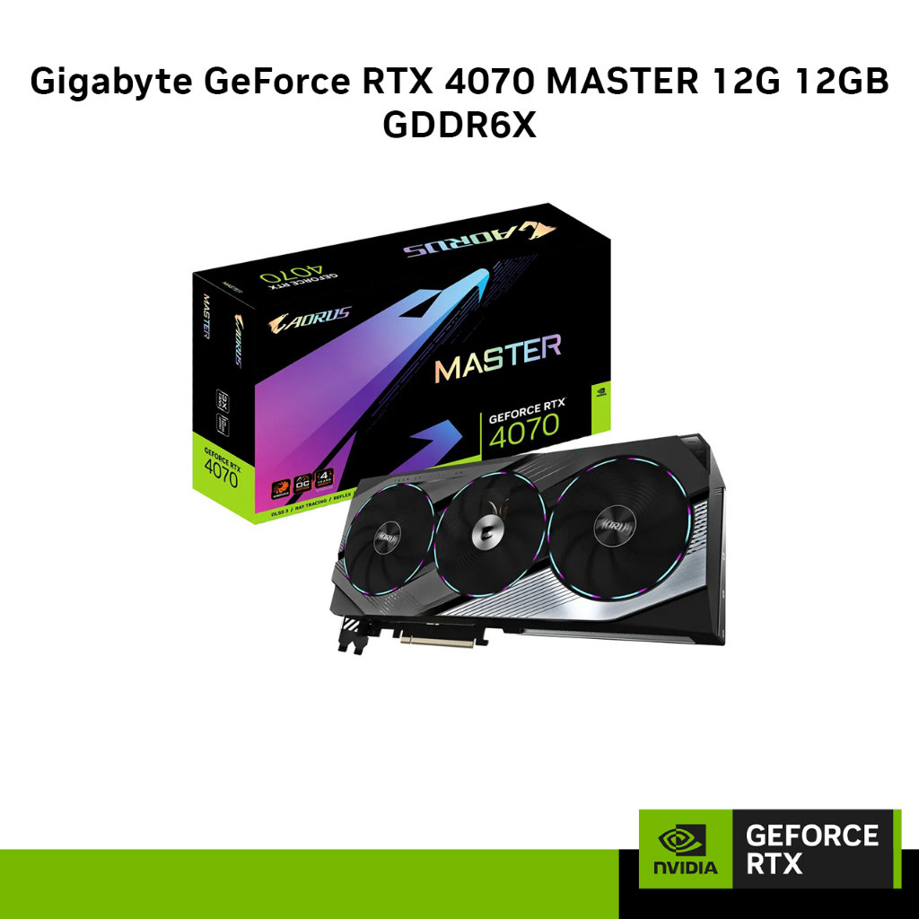 Gigabyte GeForce RTX 4070 MASTER 12G 12GB GDDR6X Ray-Tracing Graphics ...