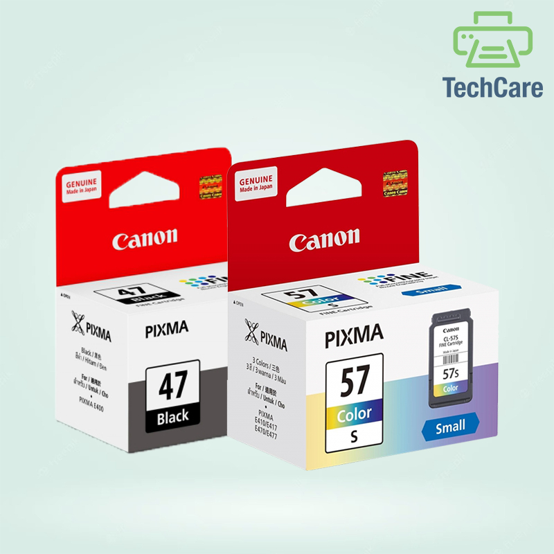 [Original] Canon PG-47 Black CL-57 CL-57s PG47 CL57 CL57s Color Ink ...