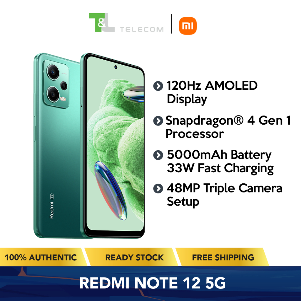 Xiaomi Redmi Note 12 Dual SIM 5G VERSION 6GB/8GB+128GB / 8GB+256GB ...