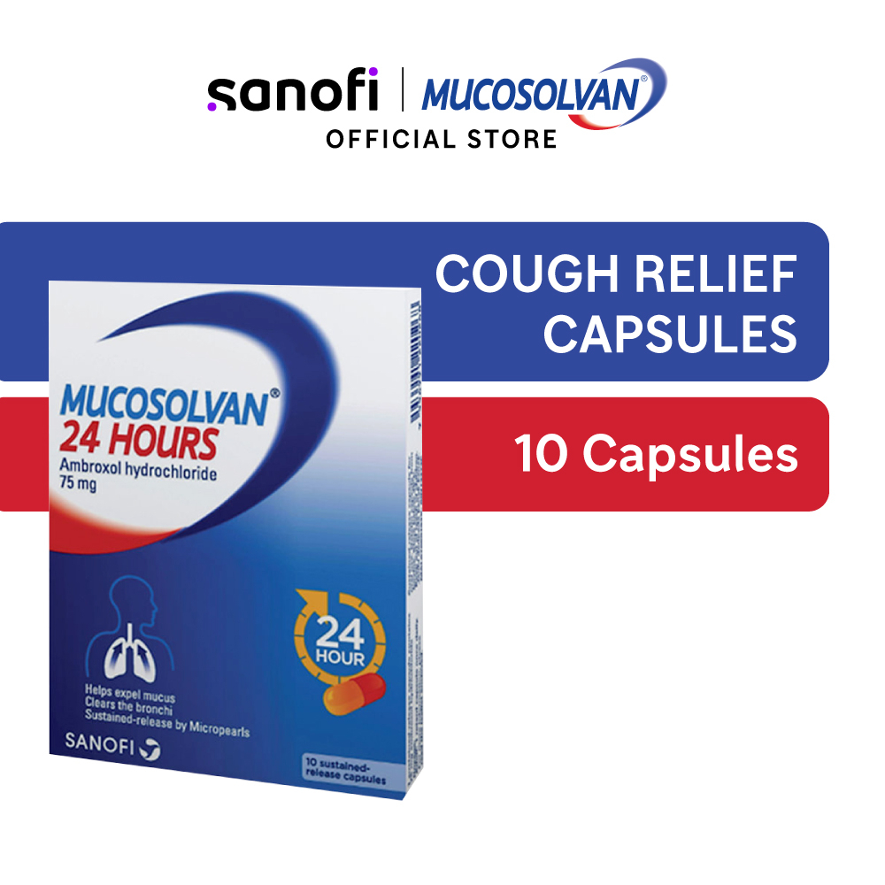 Mucosolvan 24 Hours Cough Relief Capsule 75mg 10's | Shopee Singapore
