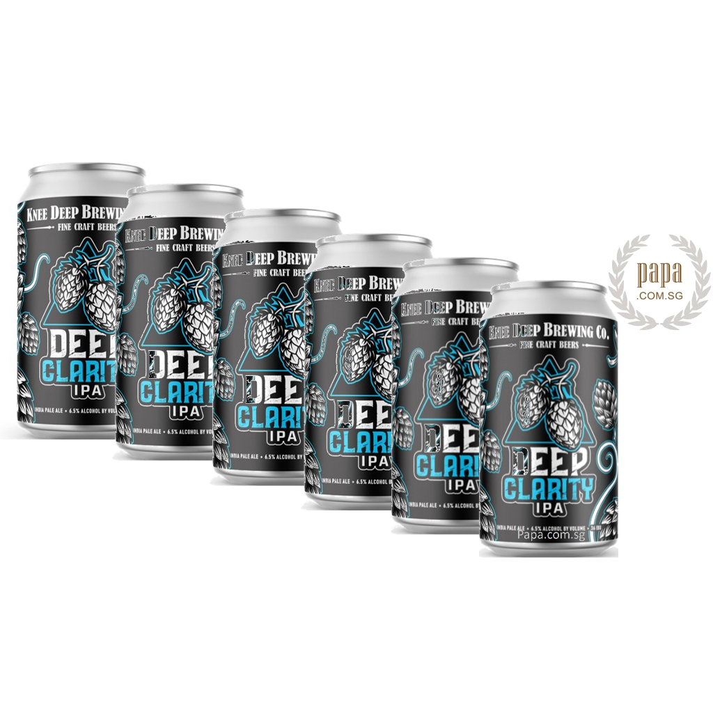 Knee Deep Brewing Co - 6 PACK DEAL - Deep Clarity IPA - 6.5% abv (06 x ...