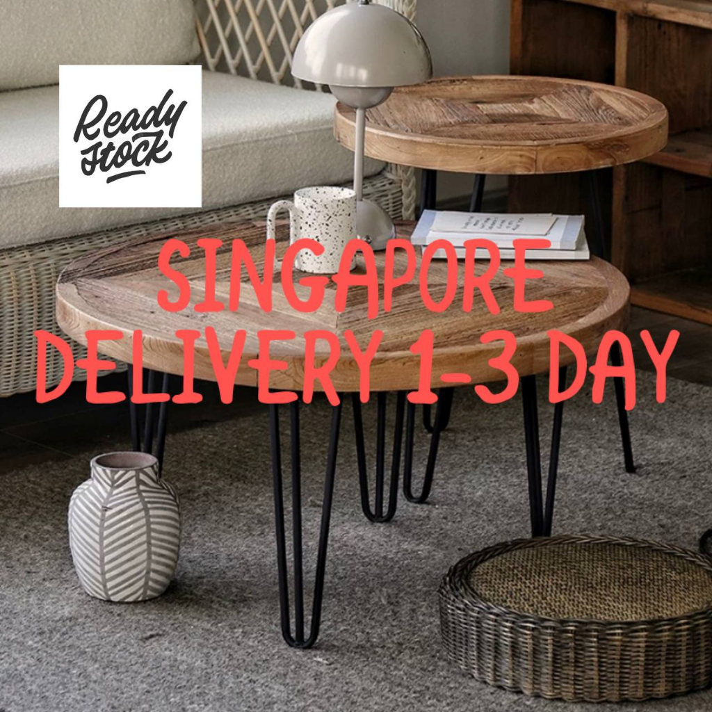 SINGAPORE INSTOCK Charlotte coffee table elm table tea table size ...