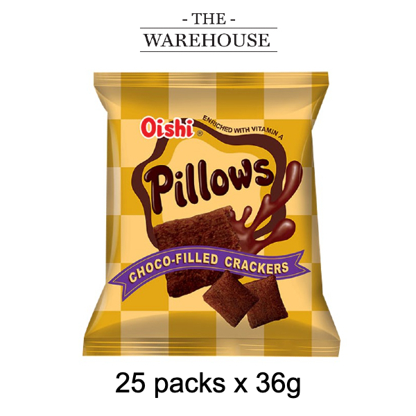 OISHI Pillows Choco-filled Crackers Chips 25 x 38g - Local Stock ...