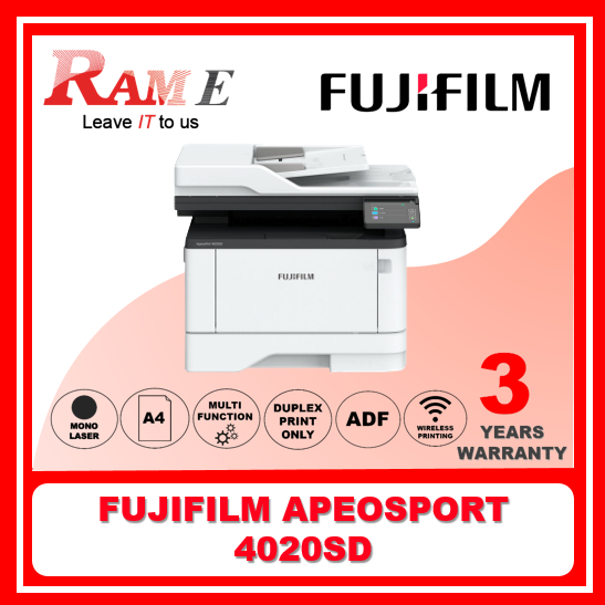 Fujifilm ApeosPort 4020SD A4 Monochrome Multifunction Printer | Shopee ...