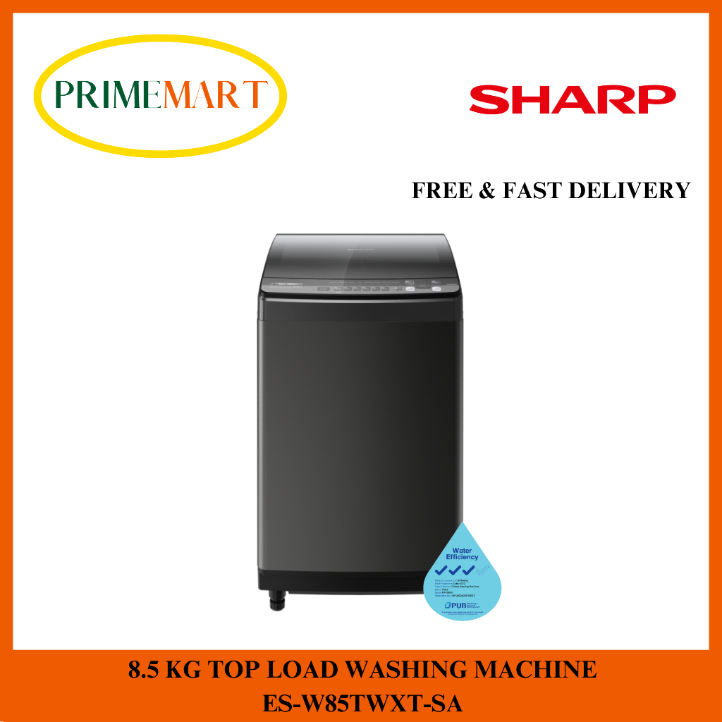 SHARP ES-W85TWXT-SA 8.5KG / ES-W95TWXT-SA 9.5KG TOP LOAD WASHING ...