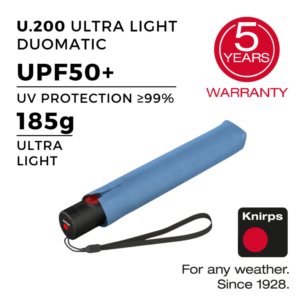 Knirps U.200 Ultra Light Duomatic Umbrella (w & w/o UV Protection ...