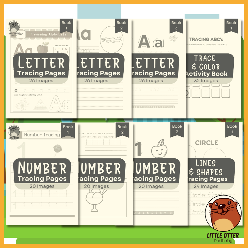 Letters/Numbers/Lines/Shapes/Handwriting/Colouring Tracing Book For ...