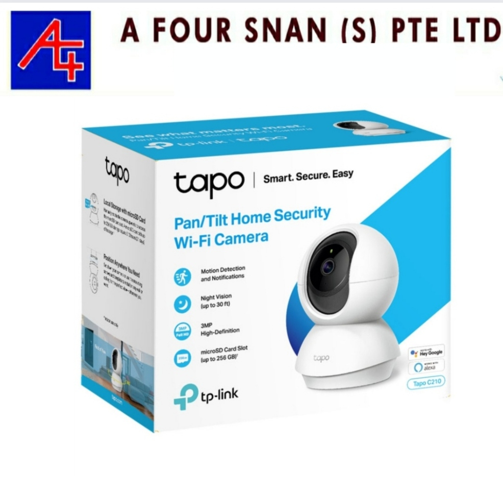 TP Link Tapo C210 Pan/Tilt Home Security Wi-Fi Camera | Shopee Singapore