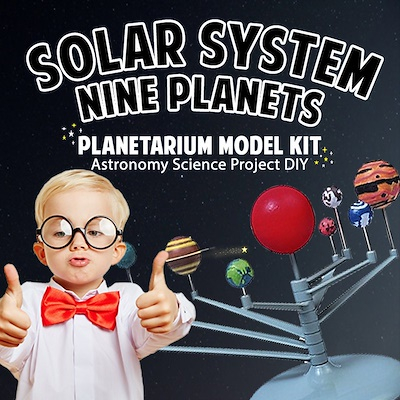 [SG] IMP HOUSE Stem Toy Solar System Nine Planets Planetarium Model Kit ...