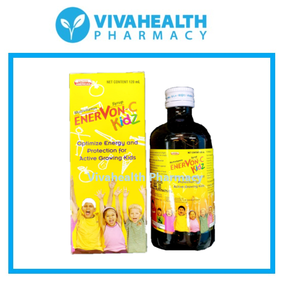 Enervon C Kids Multivitamin Syrup 120mL/ 500mg Tablet | Shopee Singapore