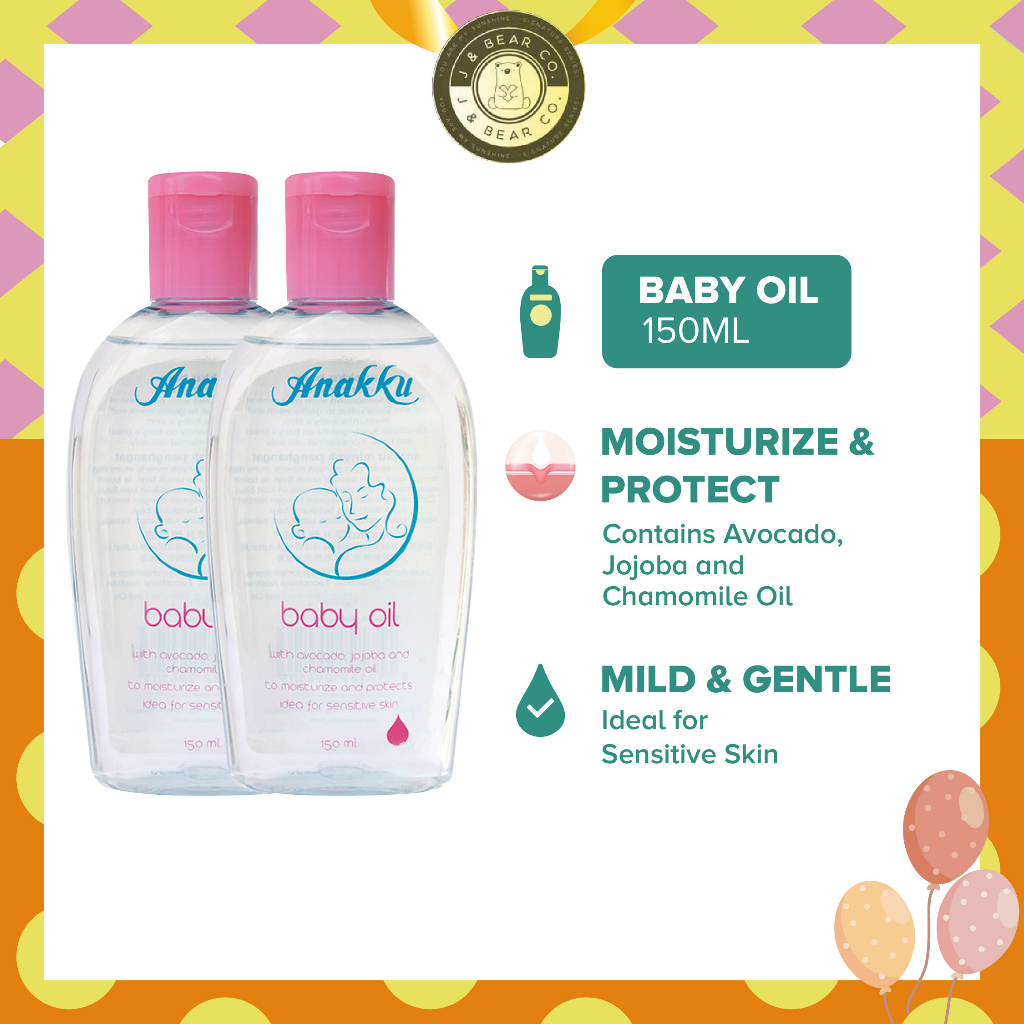 Anakku Baby Oil (2 x 150ml) | Shopee Singapore