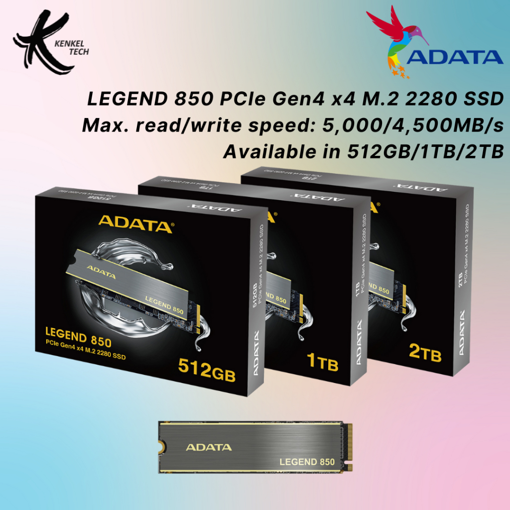 ADATA LEGEND 850 PCIe Gen4 x4 M.2 2280 SSD NVME M.2 Max. read/write ...