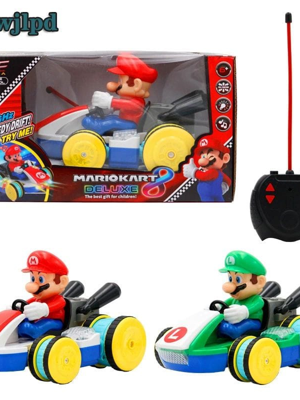 (SG Stock)Kids RC Toy Car Mario Racing Kart Remote Control with ...