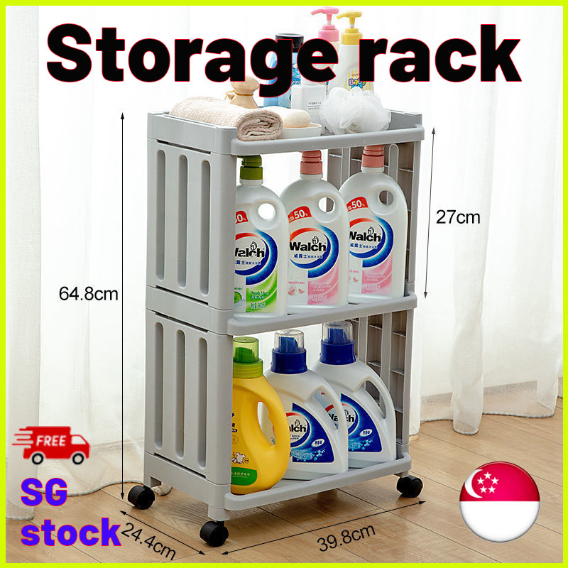 【SG stock】Multifunctional storage rack Storage rack portable ...
