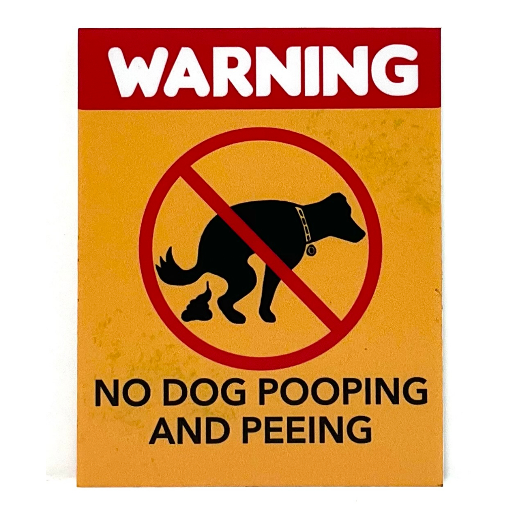 WARNING NO DOG POOPING AND PEEING SIGNAGE ( 80mm x 100mm ) | Shopee ...